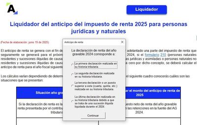 Declaración de renta de personas naturales